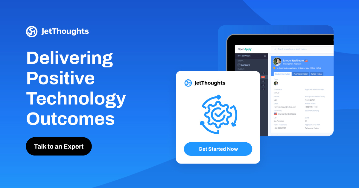 We Offer Solutions to Companies' Software Development JetThoughts